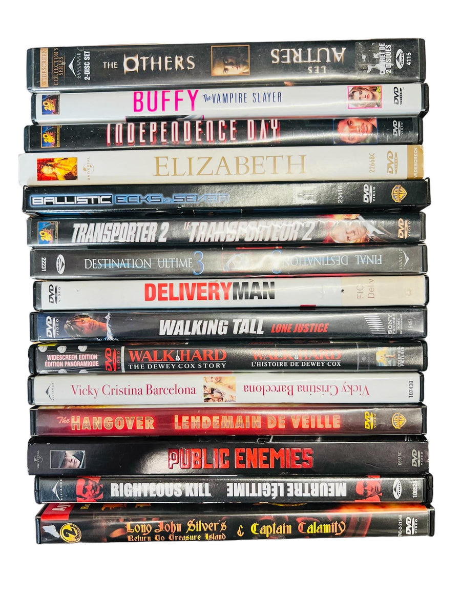 Lot of 15 DVD's all guaranteed good playable condition, Mixed Variety – The Warehouse Liquidation