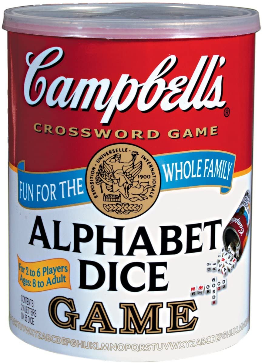 New Retails $36+ Campbell's Alphabet Dice Game, Crossword Game! Fun fo ...