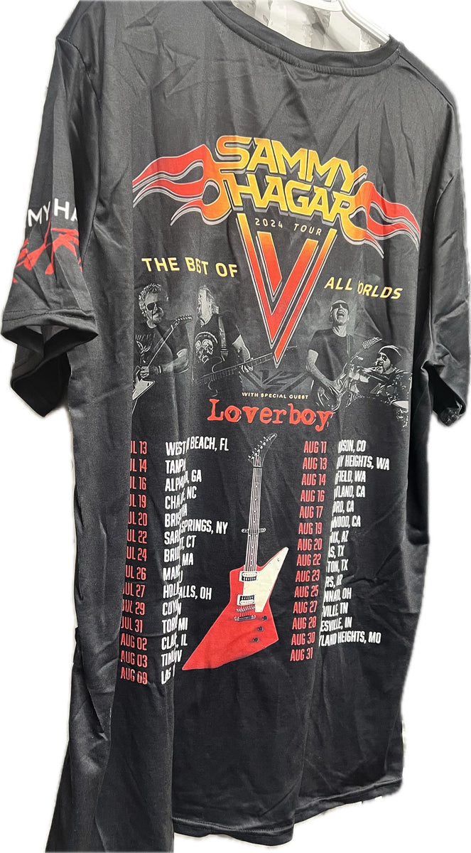 New Sammy Hagar Red Rocker The Best Of All Worlds Tour Loverboy 2024 S – The Warehouse Liquidation