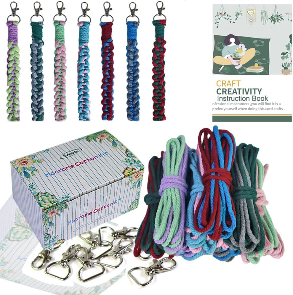 New Macrame Kit for Adults and Beginners with Pre-Cut Macrame Cord Key – The Warehouse Liquidation
