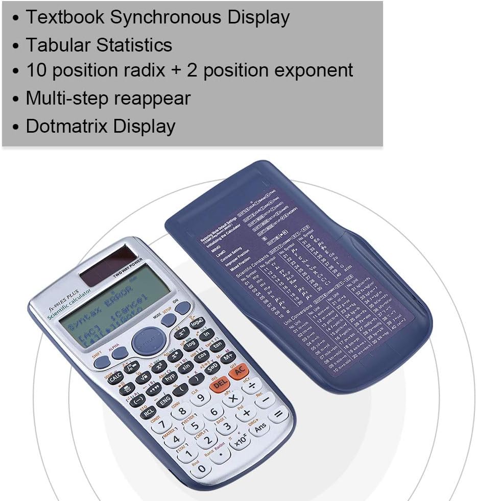 NEW Scientific Calculator with 417 Functions, Plus Student Handheld Sc ...