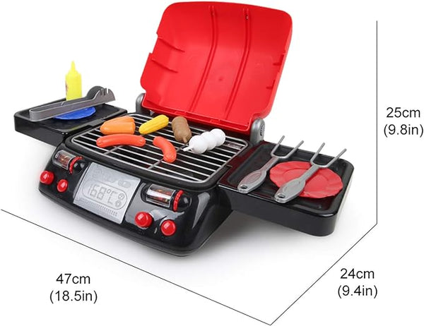NEW Interactive Pretend Play Food BBQ Grill Kitchen Set for Kids with ...