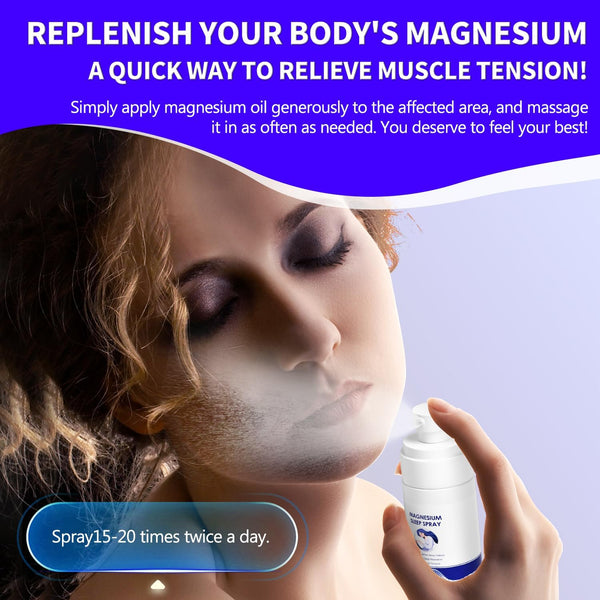 NEW Sealed, Pure Magnesium Sleep Spray, Skin & Body Magnesium Oil Extr ...