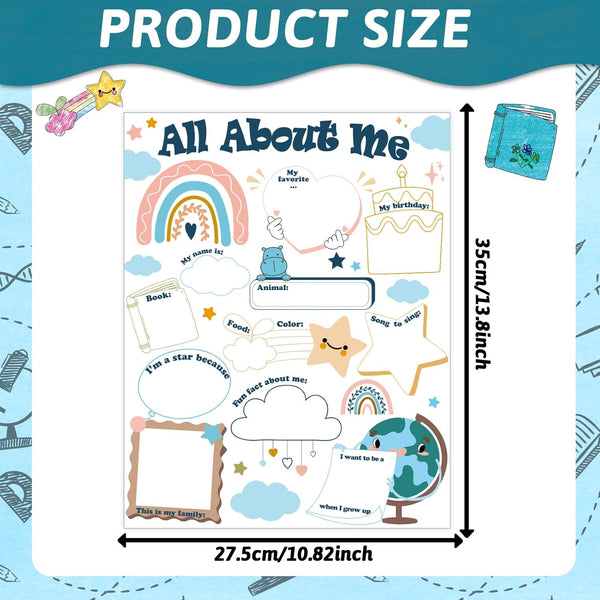 NEW Retails $40, Set of 40 Boho Read All About Me Posters Star Student ...