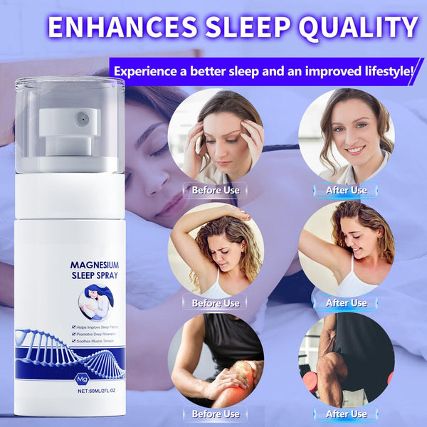 NEW Sealed, Pure Magnesium Sleep Spray, Skin & Body Magnesium Oil Extr ...