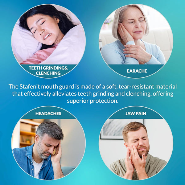 NEW Mouth Guard for Grinding Teeth with 12 Cleaning Tablets, Night Gua ...