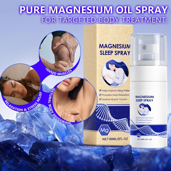 NEW Sealed, Pure Magnesium Sleep Spray, Skin & Body Magnesium Oil Extr ...