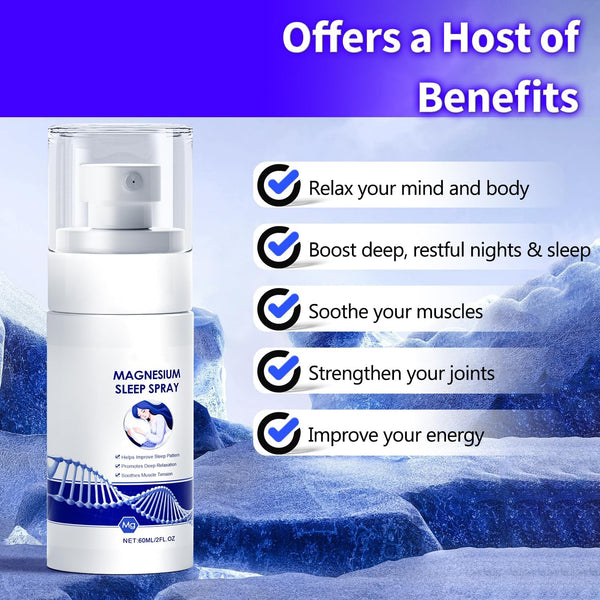 NEW Sealed, Pure Magnesium Sleep Spray, Skin & Body Magnesium Oil Extr ...