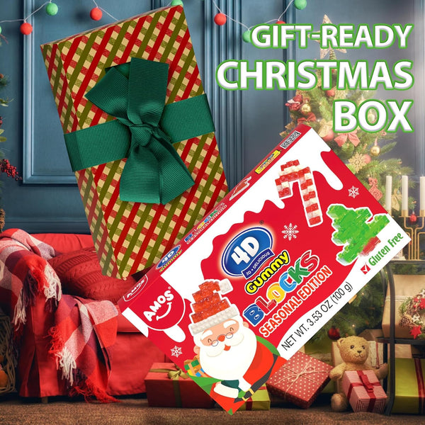 NEW Amos 4D Christmas Candy Gummy Blocks Seasonal Edition, Christmas G ...