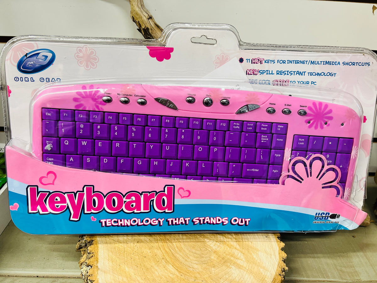 New Girl Gear Pink Daisy USB Compact Keyboard – The Warehouse Liquidation