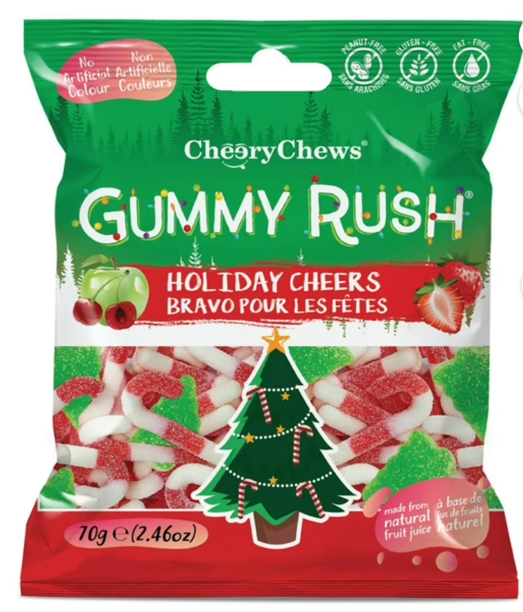 New 2 pack Gummy Rush - Christmas Edition - Holiday Cheers 70g/2.46oz ...