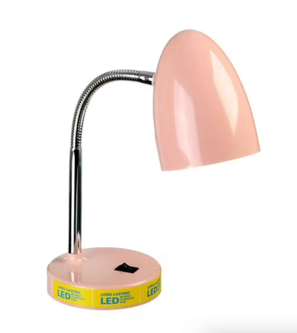 NEW Mainstays LED desk lamp Pink, long lasting led, uses less energy ...