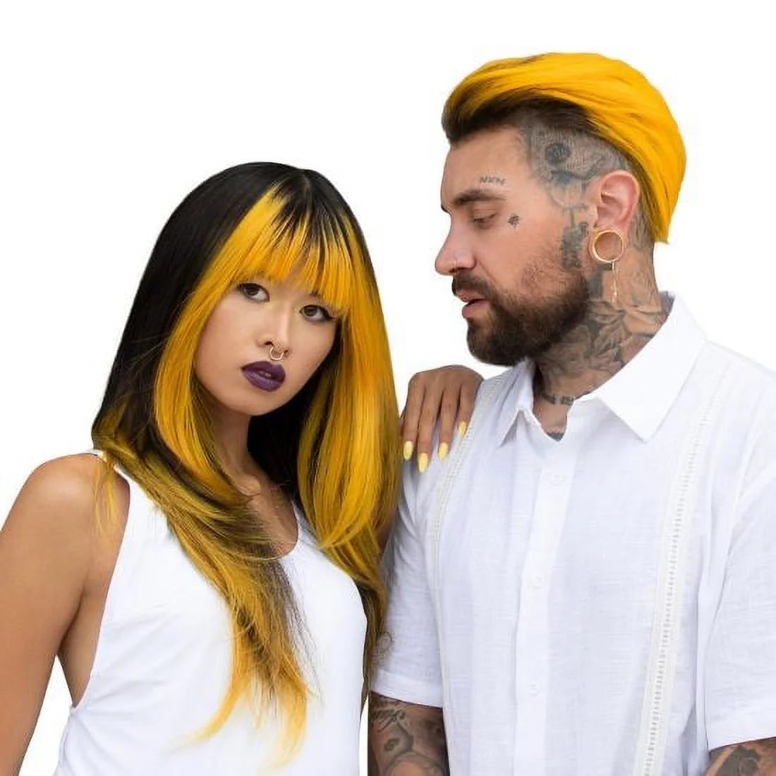 NEW Splat Complete Kit, Lemon Drop, Semi-Permanent Yellow Hair Dye wit ...