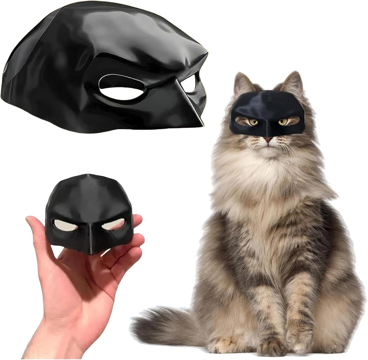 New Cat Bat Cosplay Hat, 2025 New Bat Mask for Cat, Batcat Mask, Cute ...
