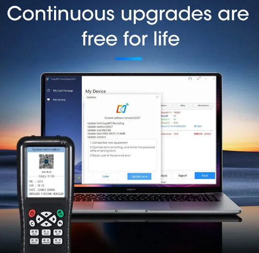 NEW 2023 Icopy X100 Smart 125khz Key Programmer 13.56mhz Nfc Smart Chi ...