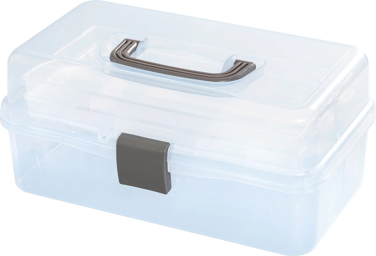 New American Crafts We R Craft Tool Box Translucent Plastic Storage Ca ...