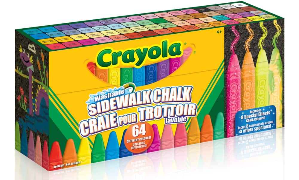 NEW Crayola Washable Sidewalk Chalk - 64 Colors Retails $48+ – The ...