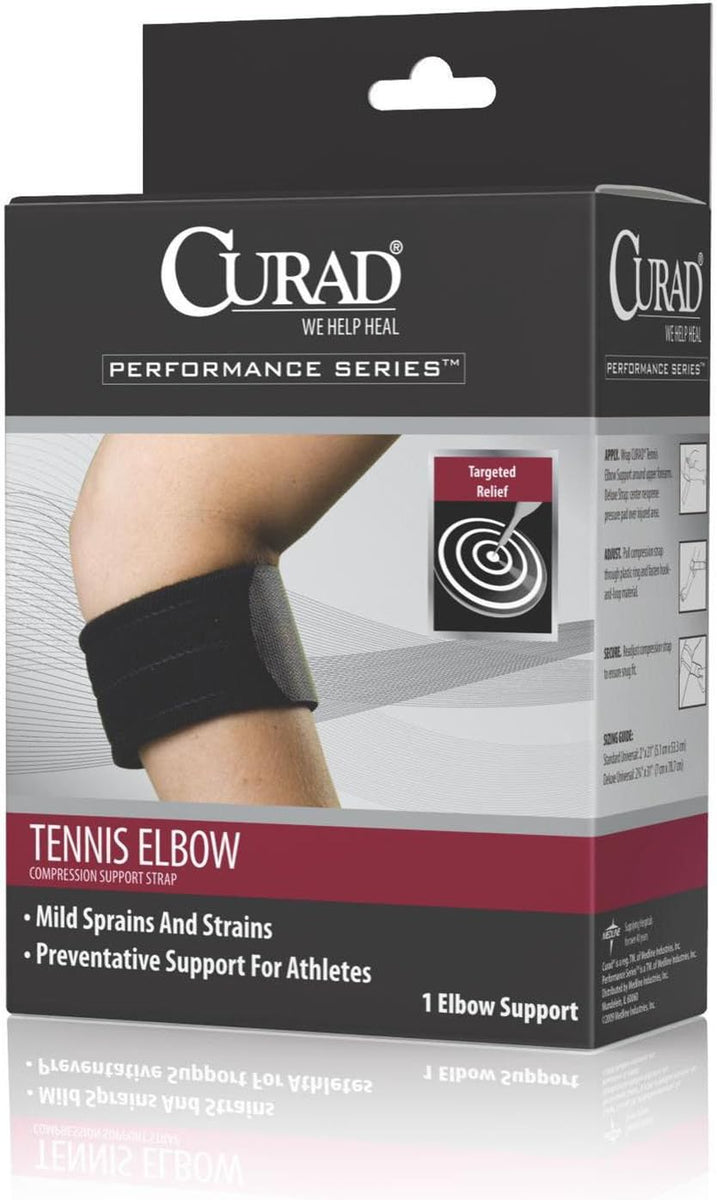 New Medline Curad Universal Tennis Elbow Compression Support Strap ...