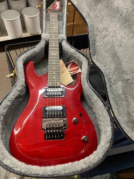 Brand new Dean Custom 350 Floyd Rose Electric Guitar Trans Red - C350F ...