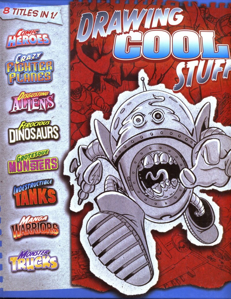 New Drawing Cool Stuff! Hardcover 8 Titles in 1! Heroes, Planes, Alien ...