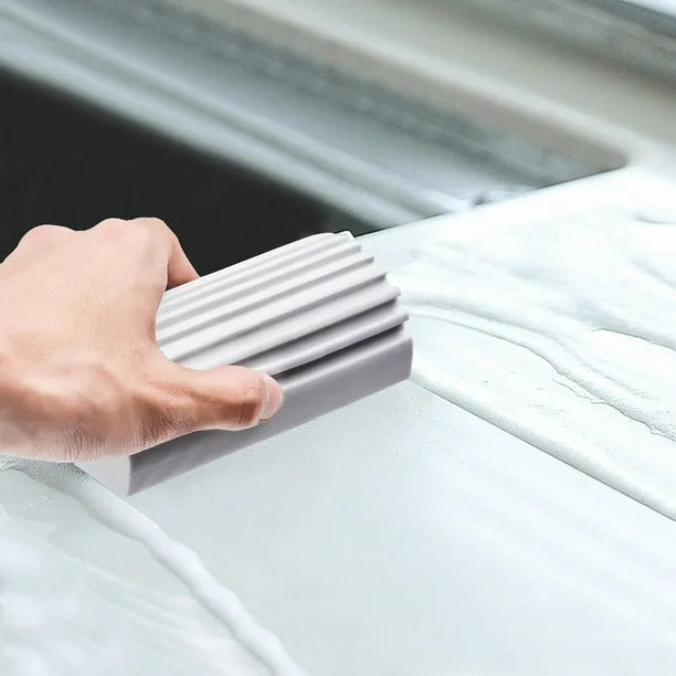 New 2 Pack Damp Clean Duster Sponge, Magical Dust Scrub Sponge Lock Du ...