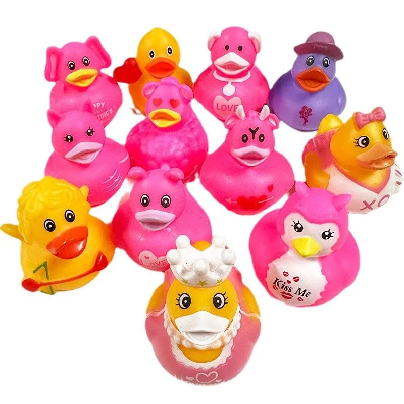 NEW 12 Pieces Squishy Toy Valentine's Day Duck PVC Toys – The Warehouse ...