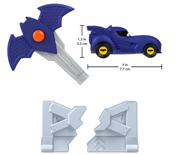 NEW Fisher Price DC Batwheels Key Car Racer Bam The Batmobile Vehicle ...