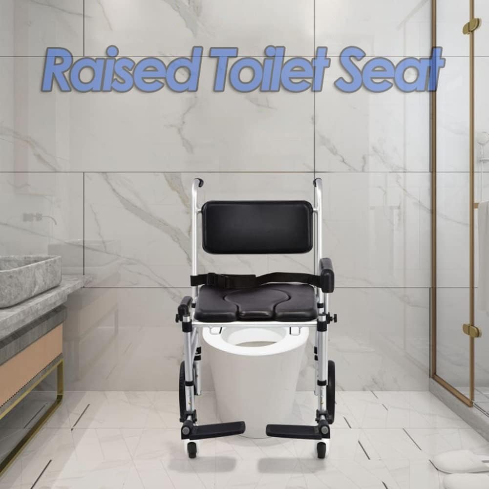 Retails $379 New in box! Padded Folding Commode Chair for Elderly, Dis ...