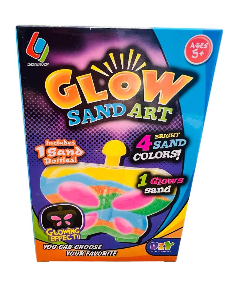 New in package! Butterfly Bottle Glow Sand Art, DIY! Allows you to cre ...