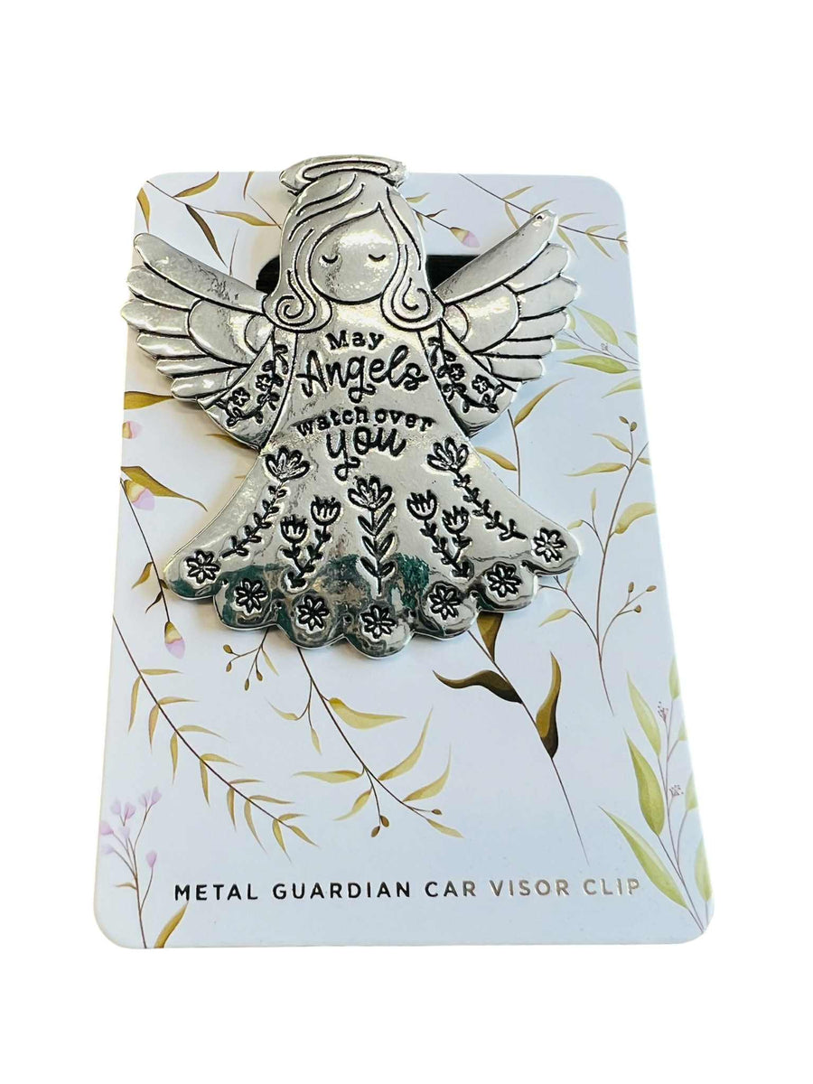 New Metal Guardian Angel Car Visor Clip May Angels Watch Over You – The ...