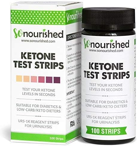 New So Nourished Urine Ketone Strips - Ketosis Strips & Diabetic Test ...