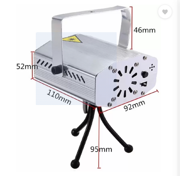 New NO REMOTE! WunderVoX MINI RGB LASER REMOTE CONTROL LED STAGE LIGHT ...