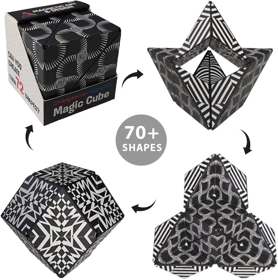 New 3D Magnetic Magic Changeable Cube Shape Shifting Puzzle! 72 differ ...