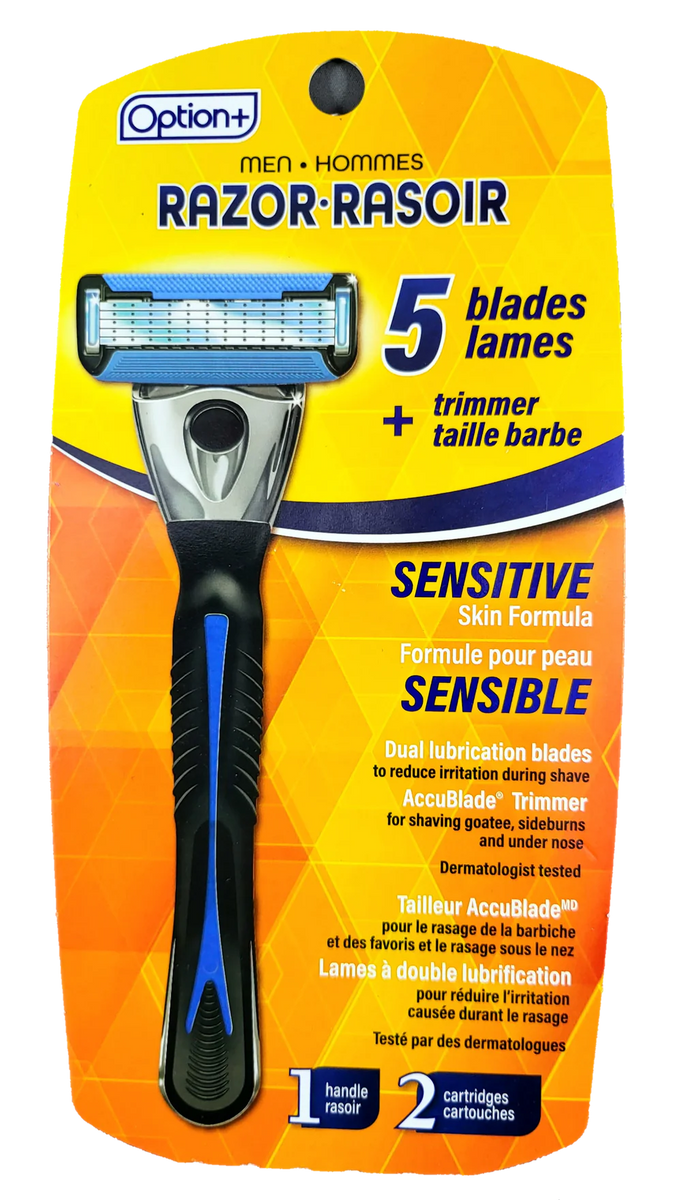 New in package! OPTION+ 5 BLADES RAZOR + TRIMMER – The Warehouse Liquidation