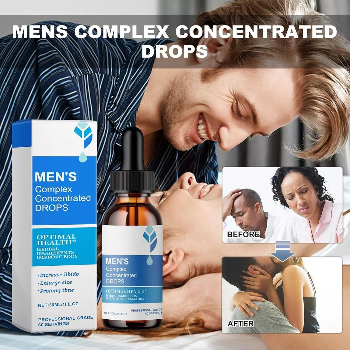NEW Blue Horizon Men's Complex Concentrated Drops, Mens Enhancement Dr ...