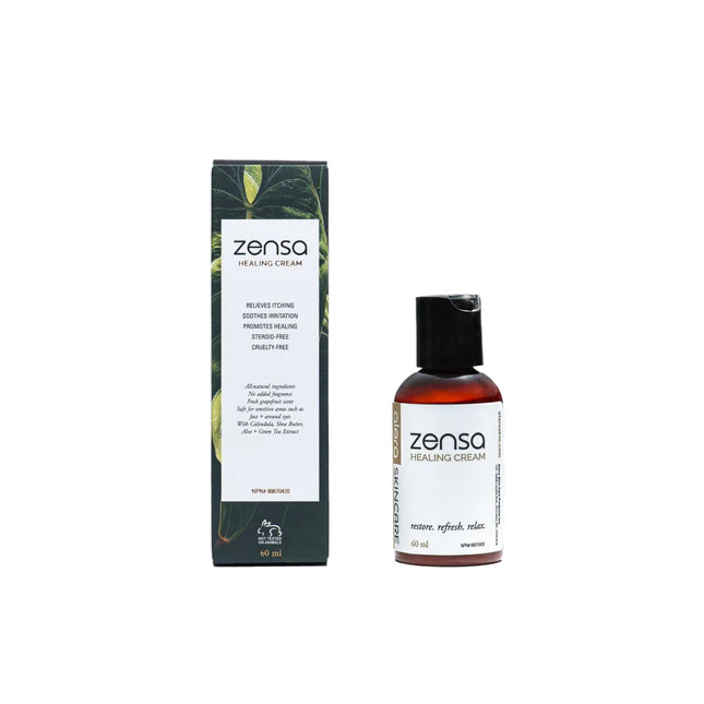 NEW ZENSA HEALING CREAM (60 ML), Reduces itching, inflammation, and sc ...