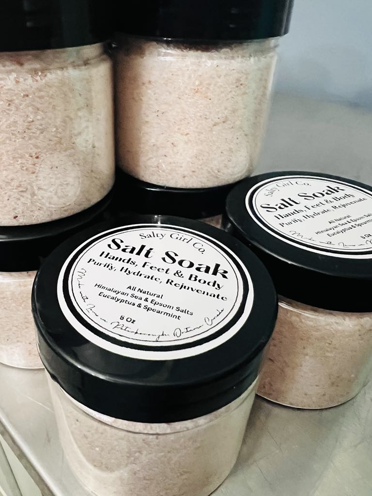 Salty Girl Co. Detox Salt Soak for Hands, Feet & Body! Eucalyptus & Sp ...