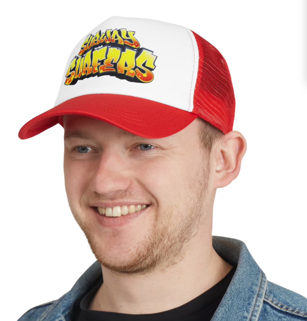 New Sub Surf - Subway Surfers Mesh Trucker's Cap - For Costume or Ever ...