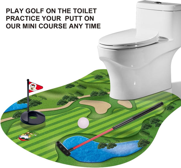 New in box! Toilet Golf, Toilet Golf Game Mini Golf - Great Toilet Tim ...