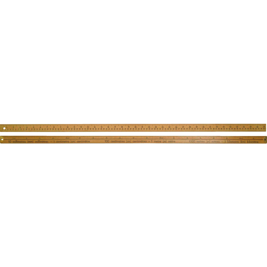 NEW Westcott 50211 Wooden Yard / Metre Yardstick Ruler, Double Edge Im ...