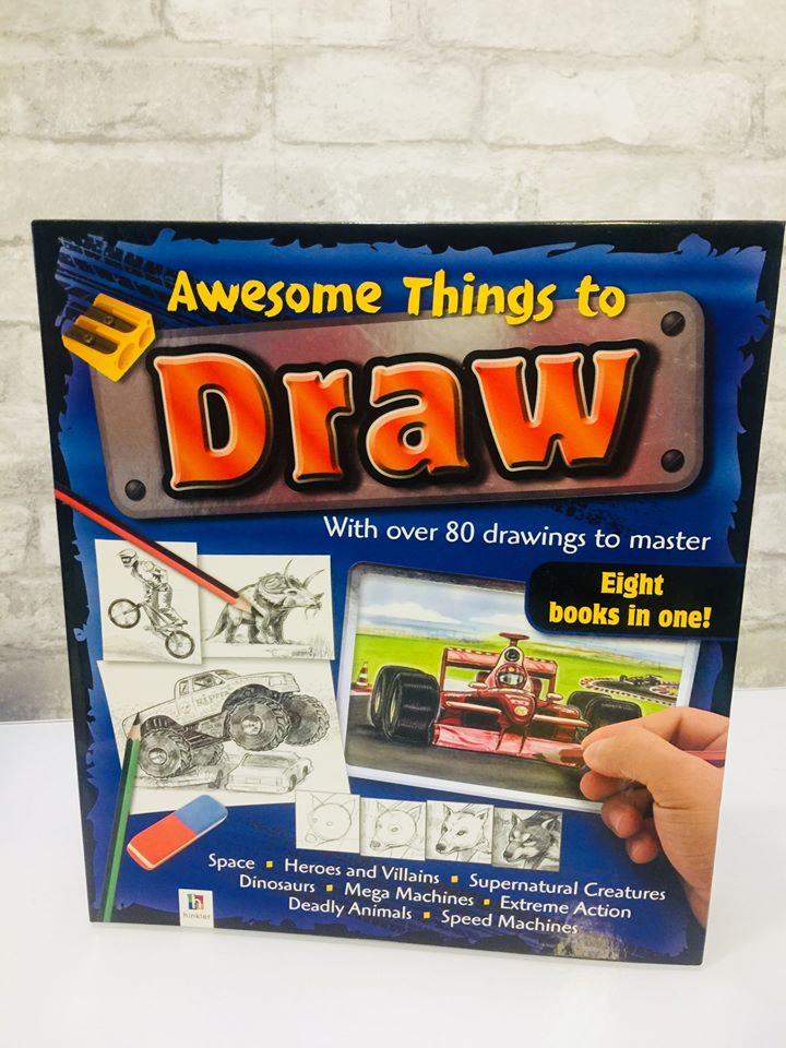 Awesome Things To Draw Hardcover! step-by-step instructions and easy-t ...