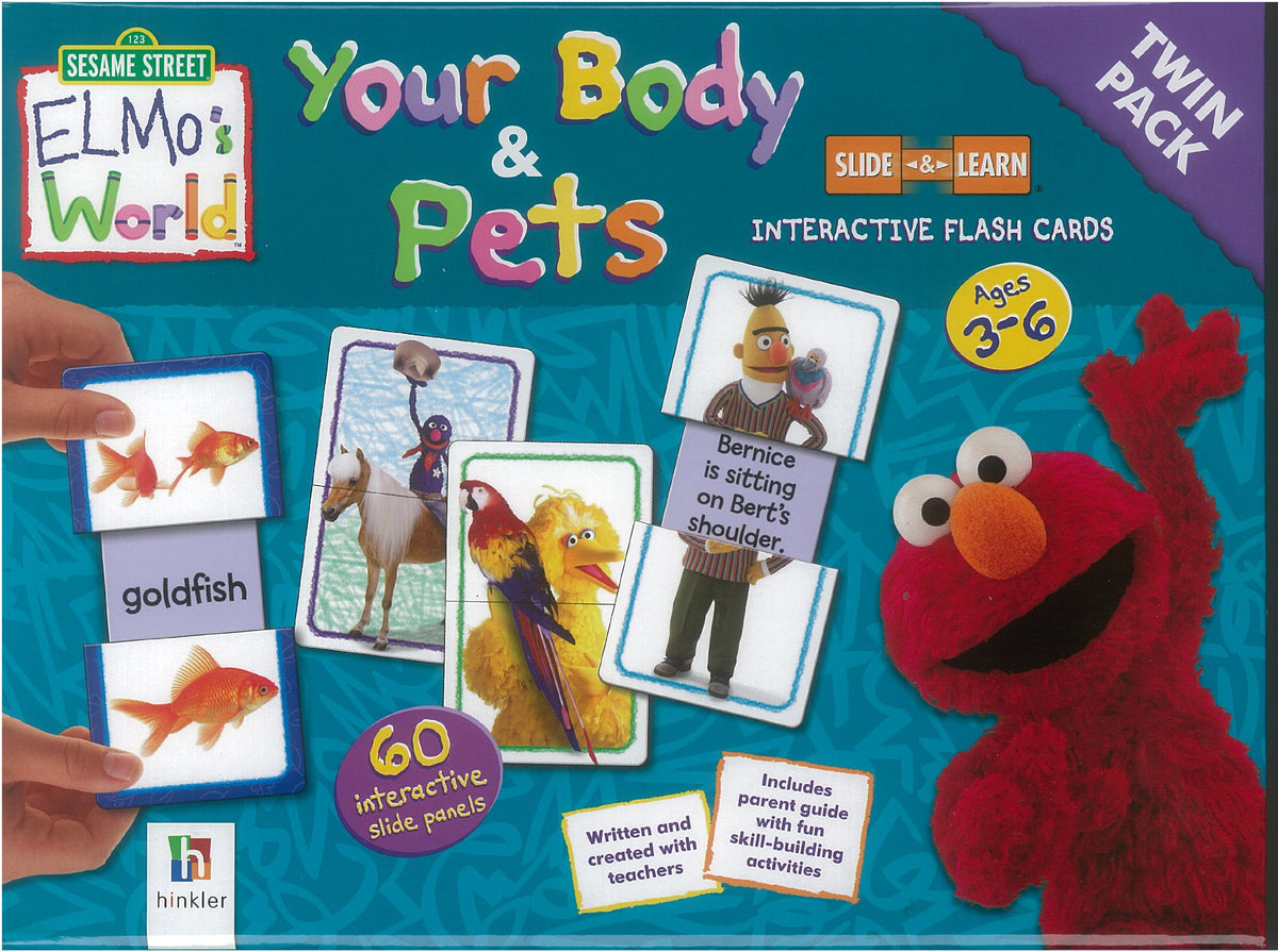 New Elmo's World: Your Body & Pets Flashcards Twin Pack Hardcover – The ...