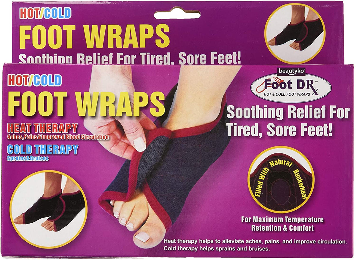 New in box, Z-COMFORT Hot and Cold Therapy Foot Wraps, 2 Count! One Si ...