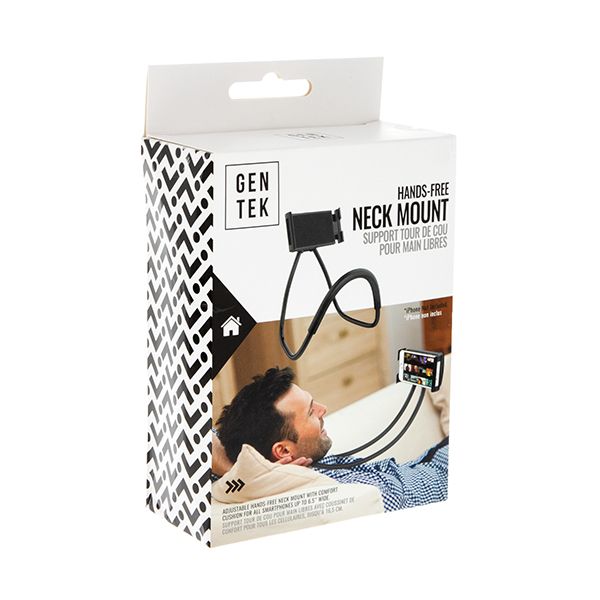 New Gen Tek Hands-Free Neck Mount - Black! For smartphones! – The ...