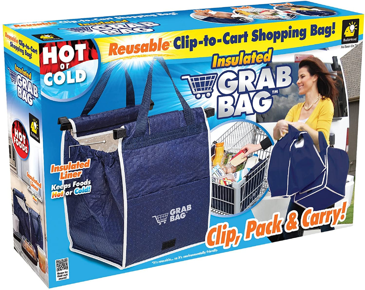 Original Insulated Grab Bag Hot or Cold Reusable Grocery Bag! Keeps fo ...