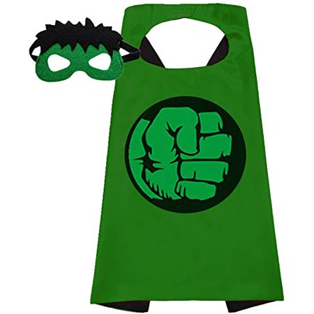 New Kids Dress Up Superhero Cape & Mask set Hulk, Ages 3+ – The ...