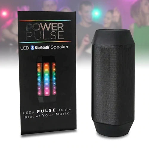 Power Pulse LED Bluetooth Speaker 7 colours The Warehouse Liquidation