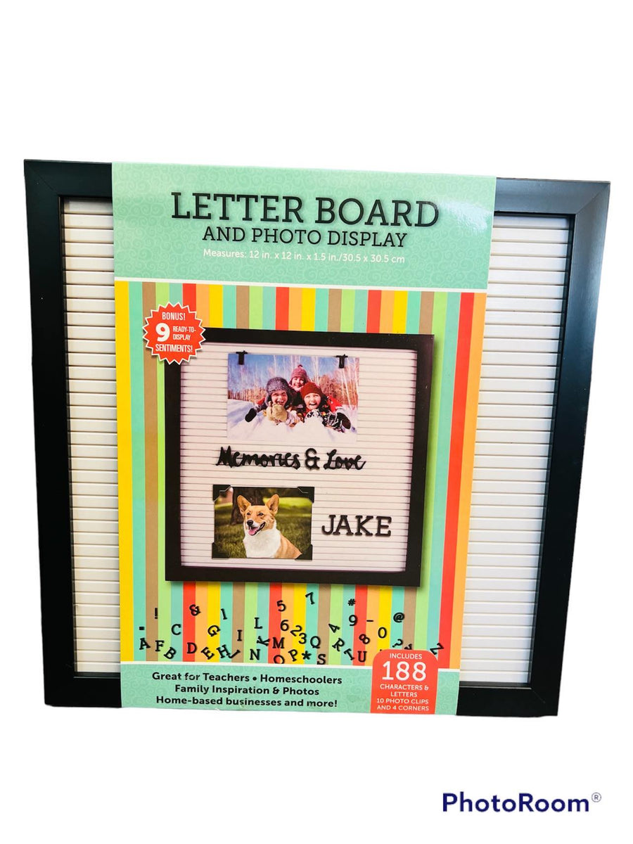New Letter Board & Photo Display! Includes 188 Characters & Letters, 1 ...