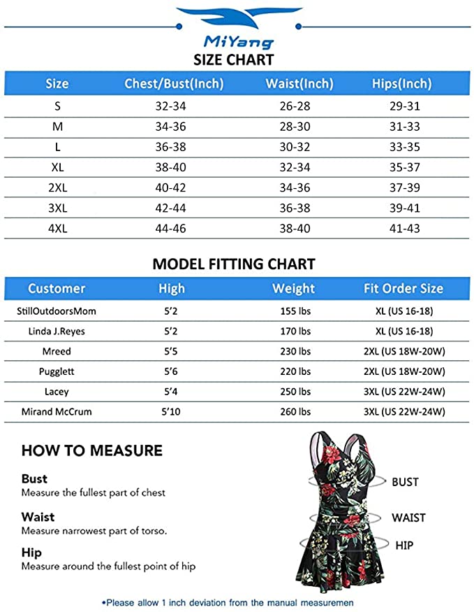 New MiYang Women's Plus-Size Flower Printing Shaping Body One Piece Sw ...