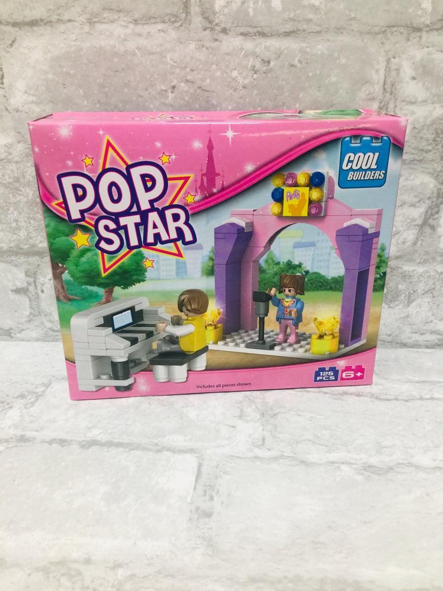 Cool Builders Pop Star Miniature Lego Building set, 125 Pc, Ages 6 ...